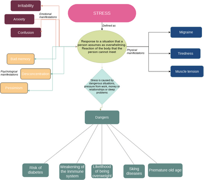Stress Concept Map | Visual Paradigm Community